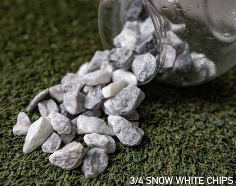 Snow White Chips CT | Crushed Stone Aggregates | Natural Stone