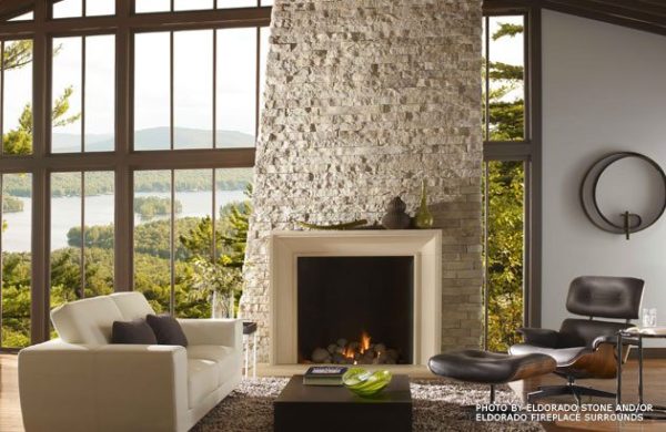 Fireplace Surround , Soho Boutique Eldorado Stone - Connecticut Stone