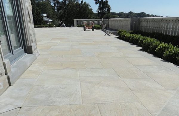 Cedar Lake Granite CT | Flagging and Treads | Gold Cream Granite