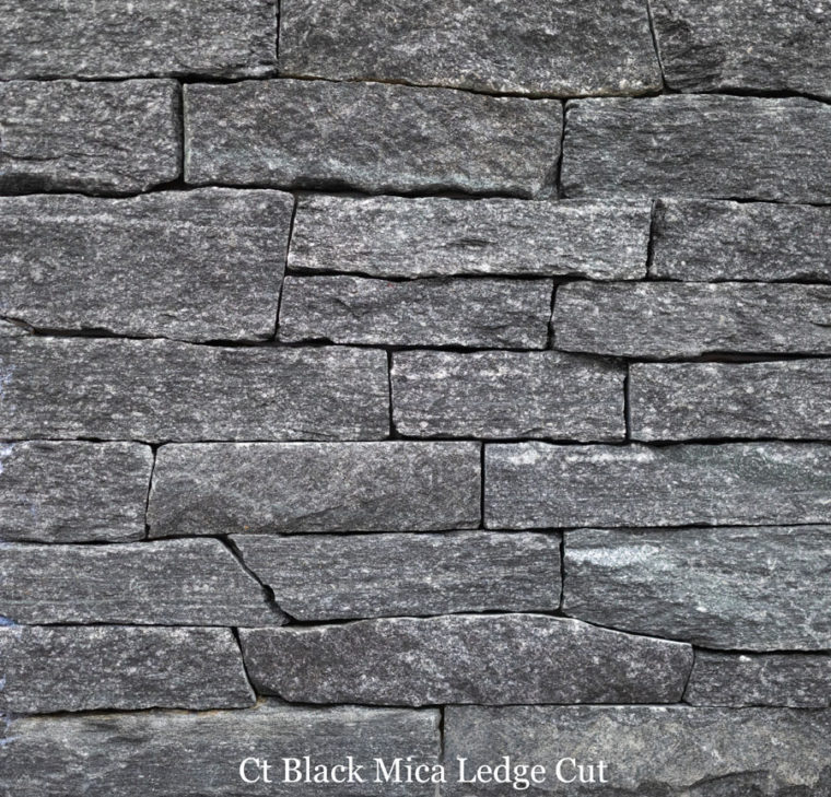 CT Black Mica ThinStone | Natural Stone Veneer, Wall Stone, Flagging