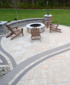 Nicolock Stone Ridge XL CT | Granite City, Oceanic Blue, Travertina