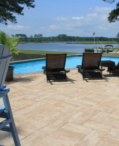 Nicolock Stone Ridge XL CT | Granite City, Oceanic Blue, Travertina