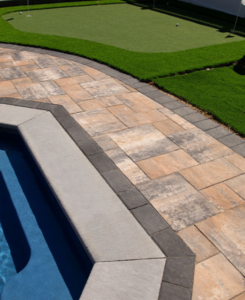 Nicolock Stone Ridge XL CT | Granite City, Oceanic Blue, Travertina